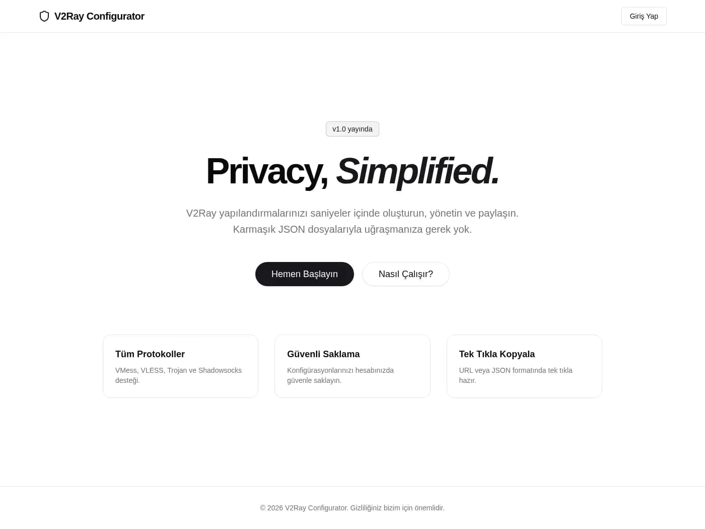 V2Ray Configurator