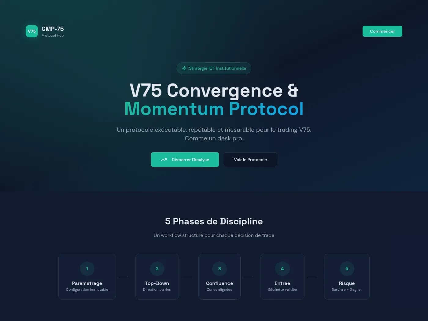 V75 Strategy Protocol Hub