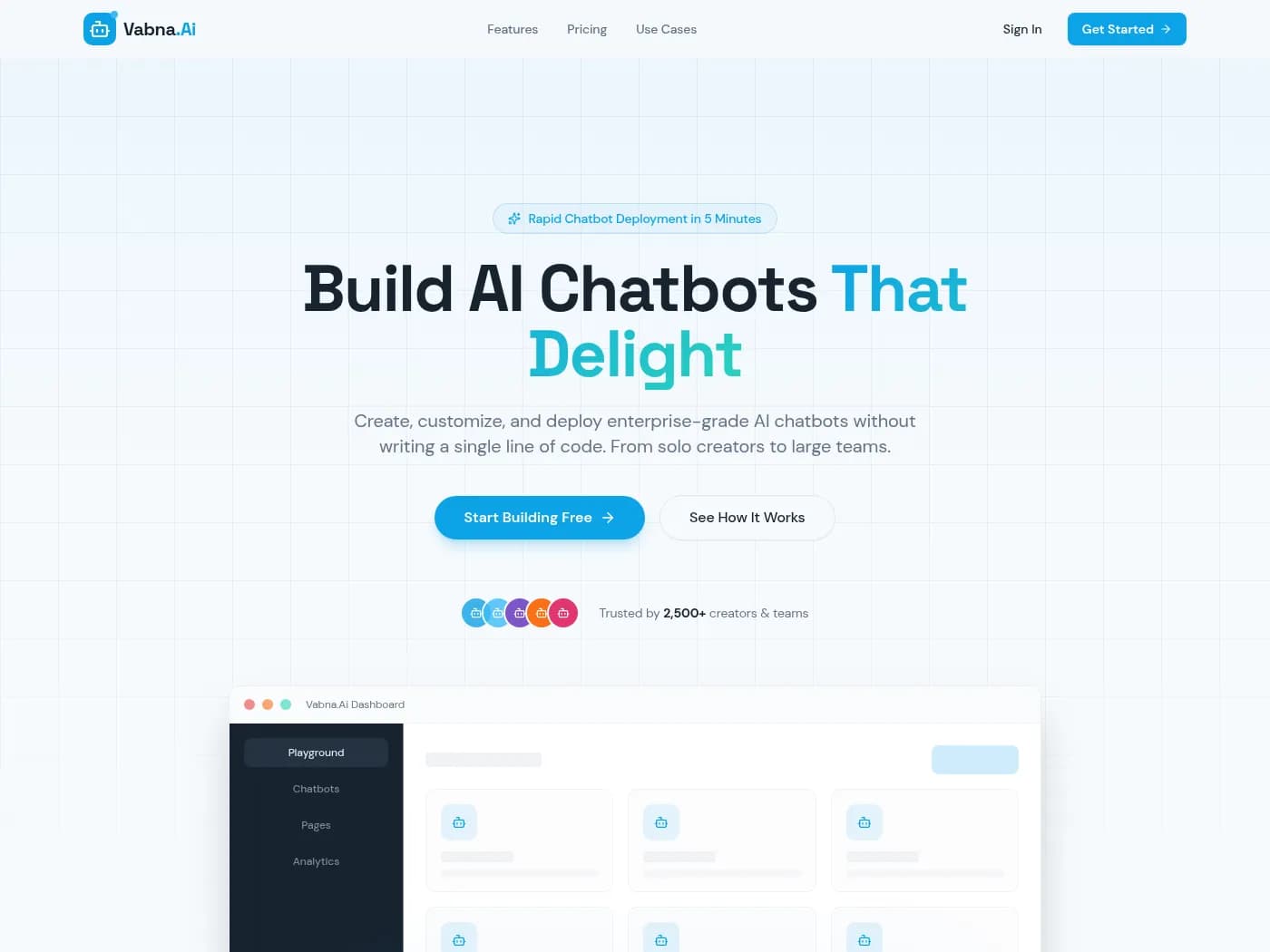 Vabna.Ai Rapid Chatbots
