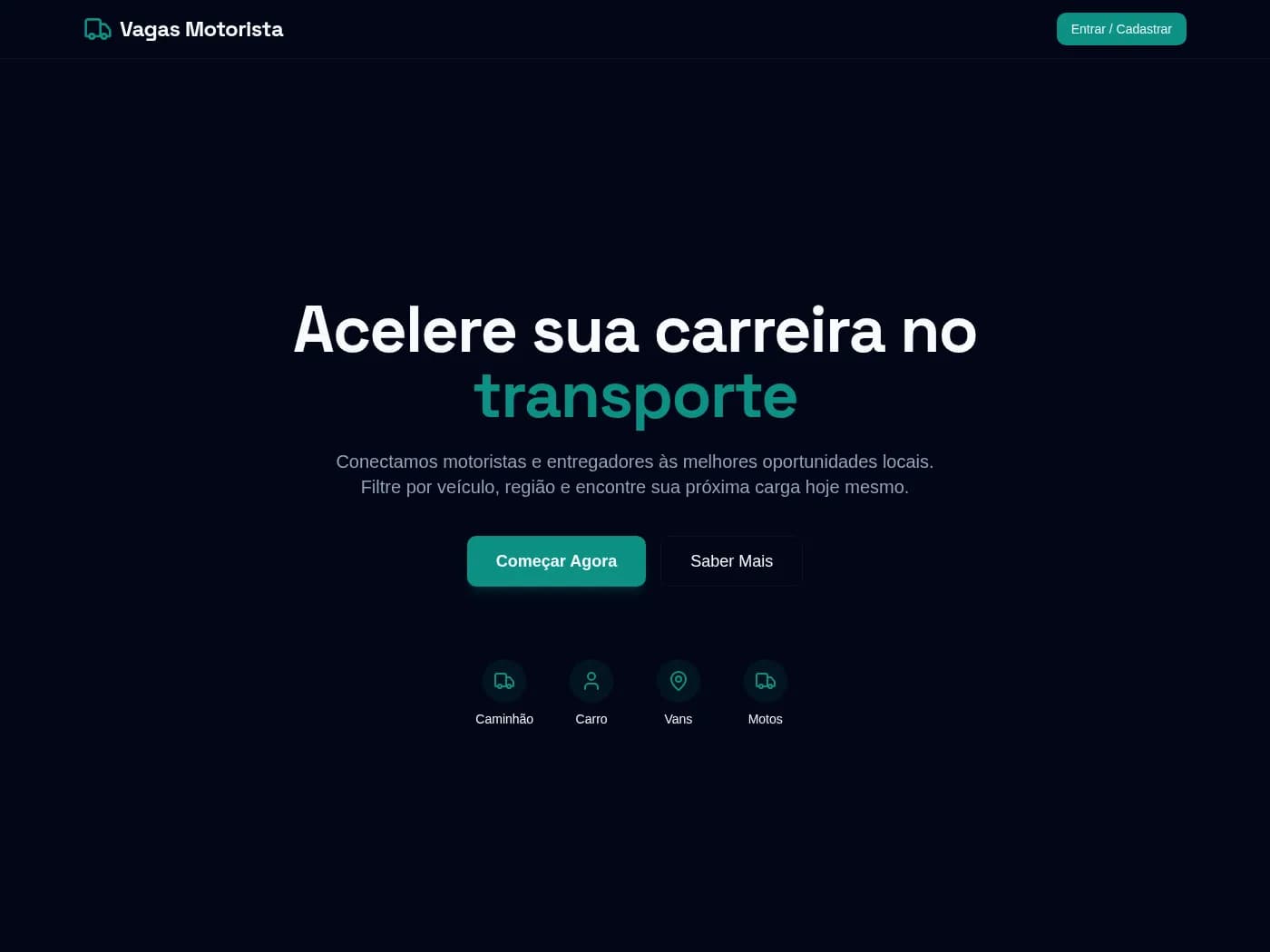 Vagas Motorista