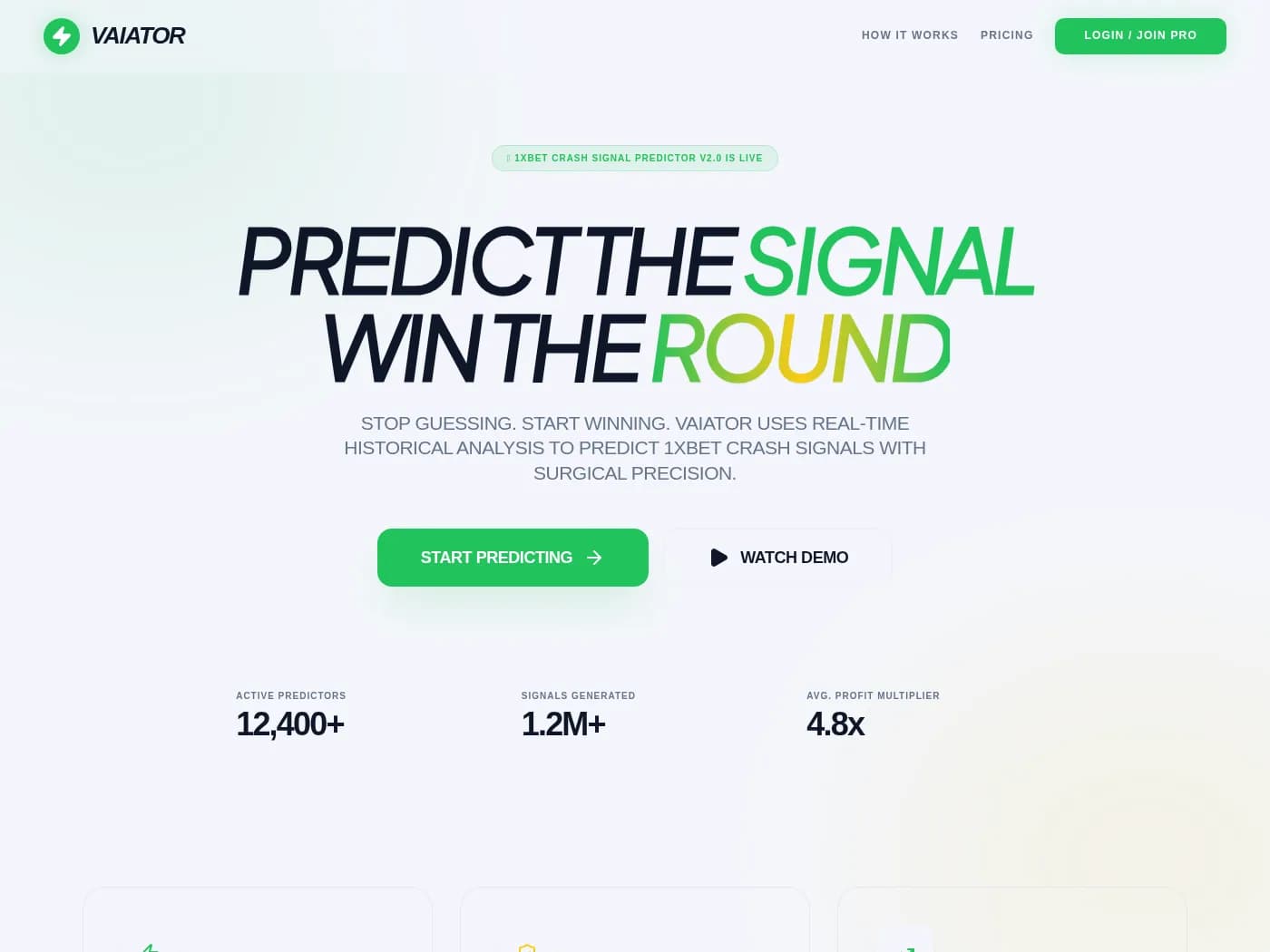 Vaiator Signal Predictor