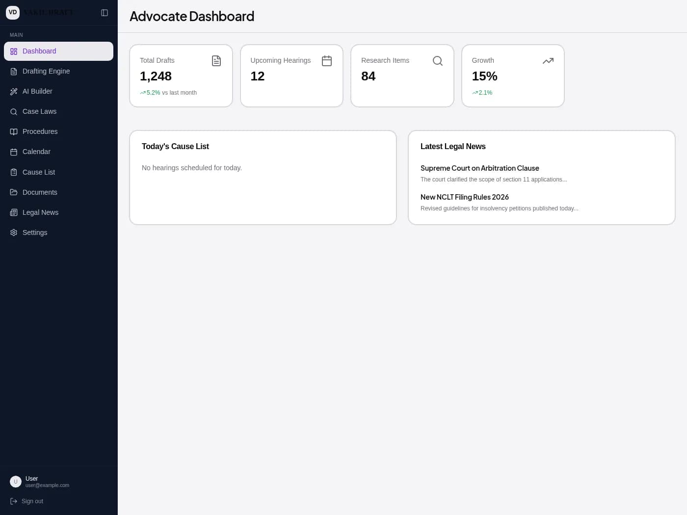 Vakil Draft Suite