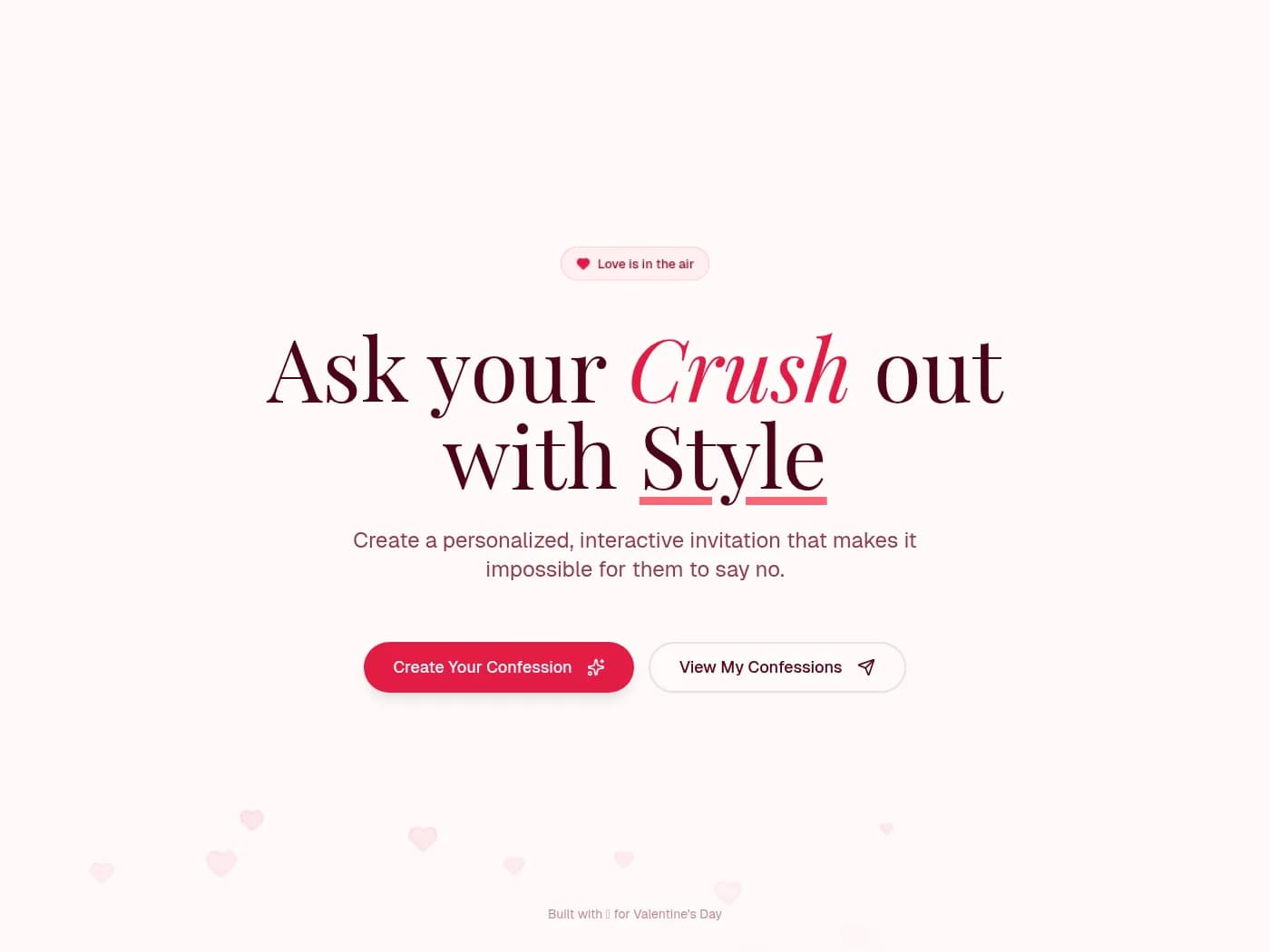 Valentine Crush Confessor