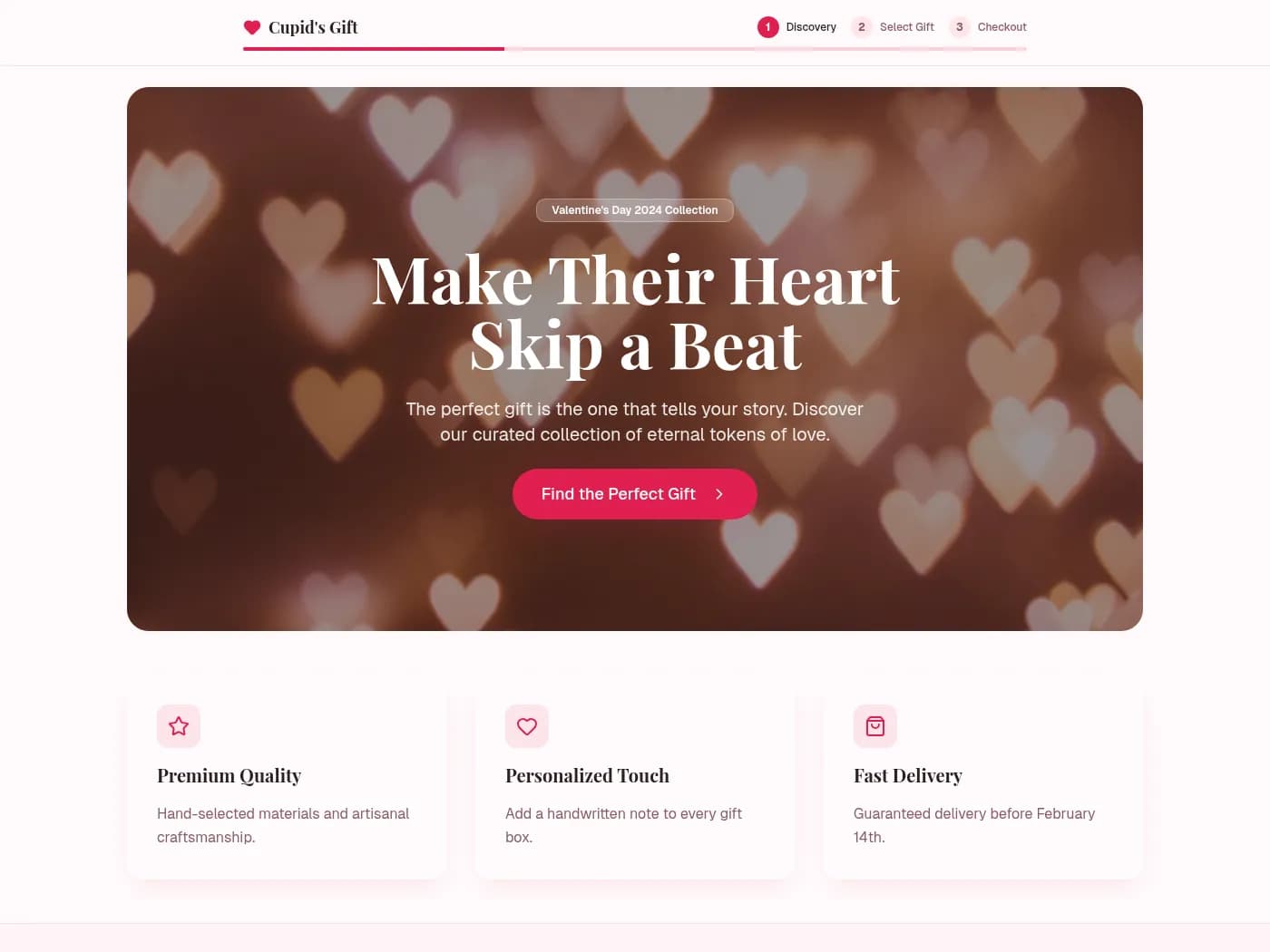 Valentine Funnel Page
