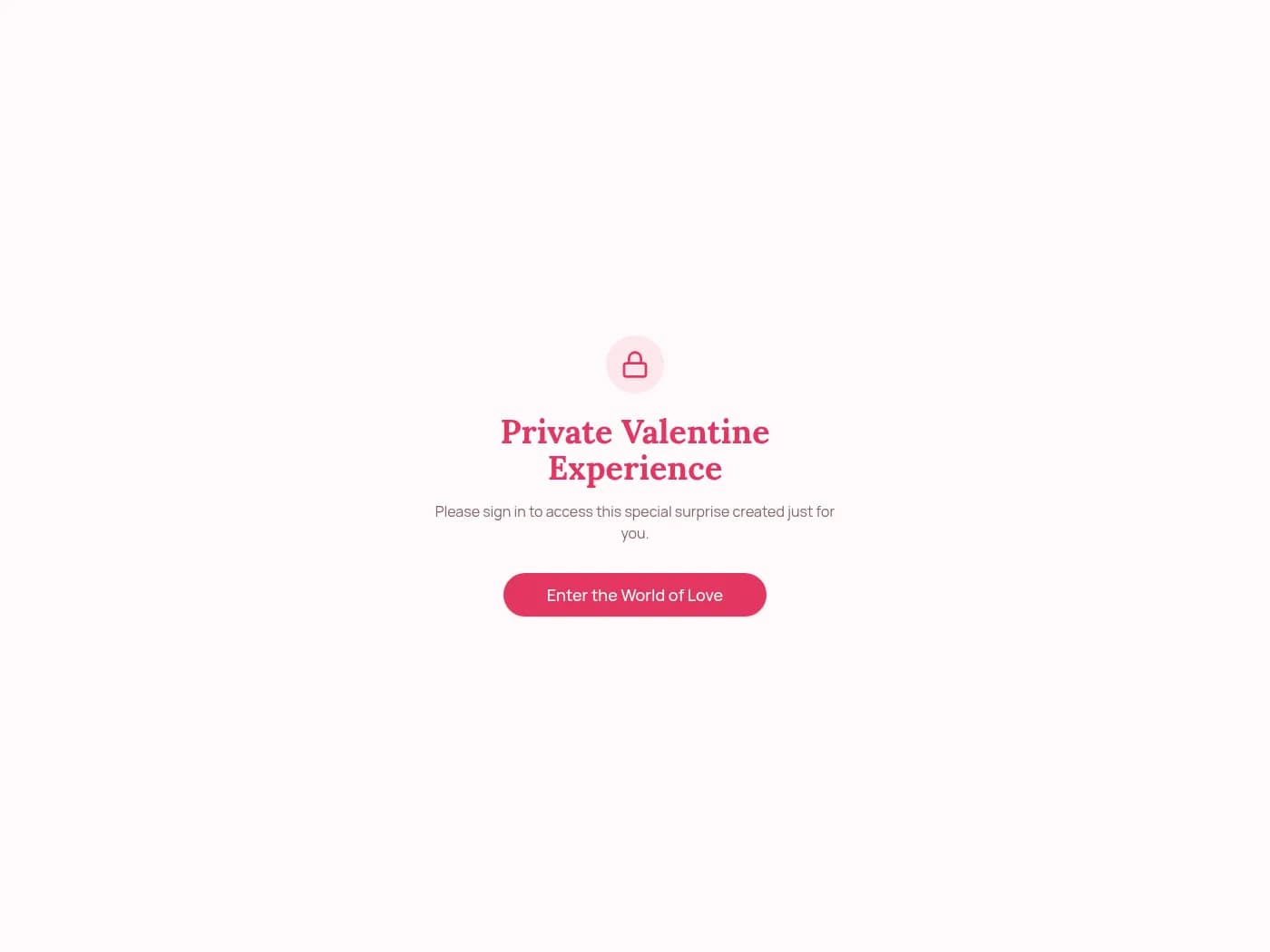 Valentine Interactive Game