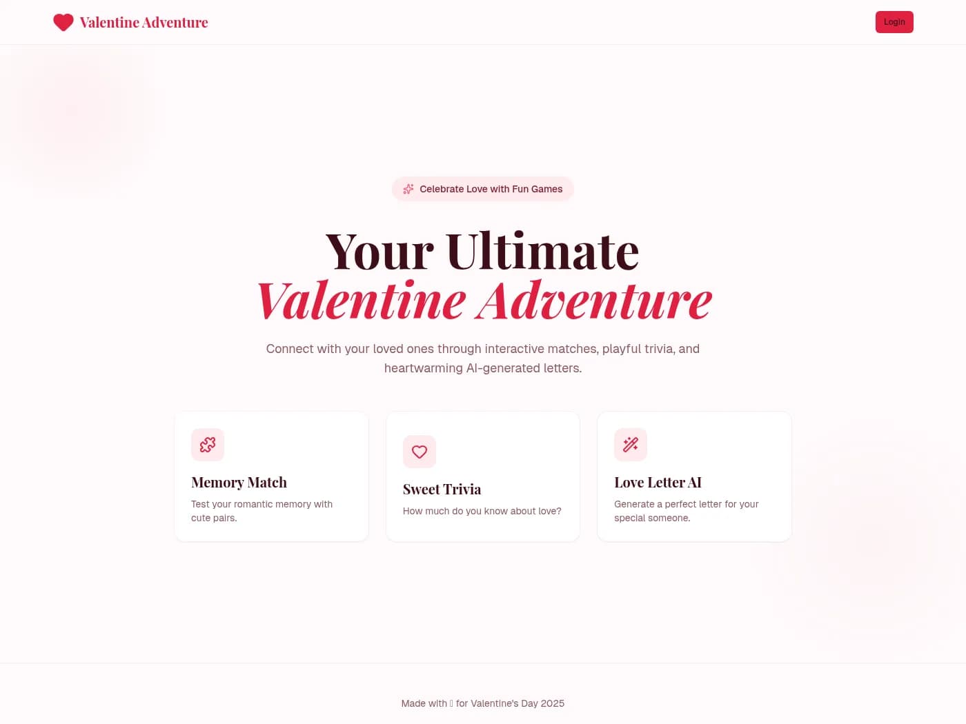 Valentine Match Game