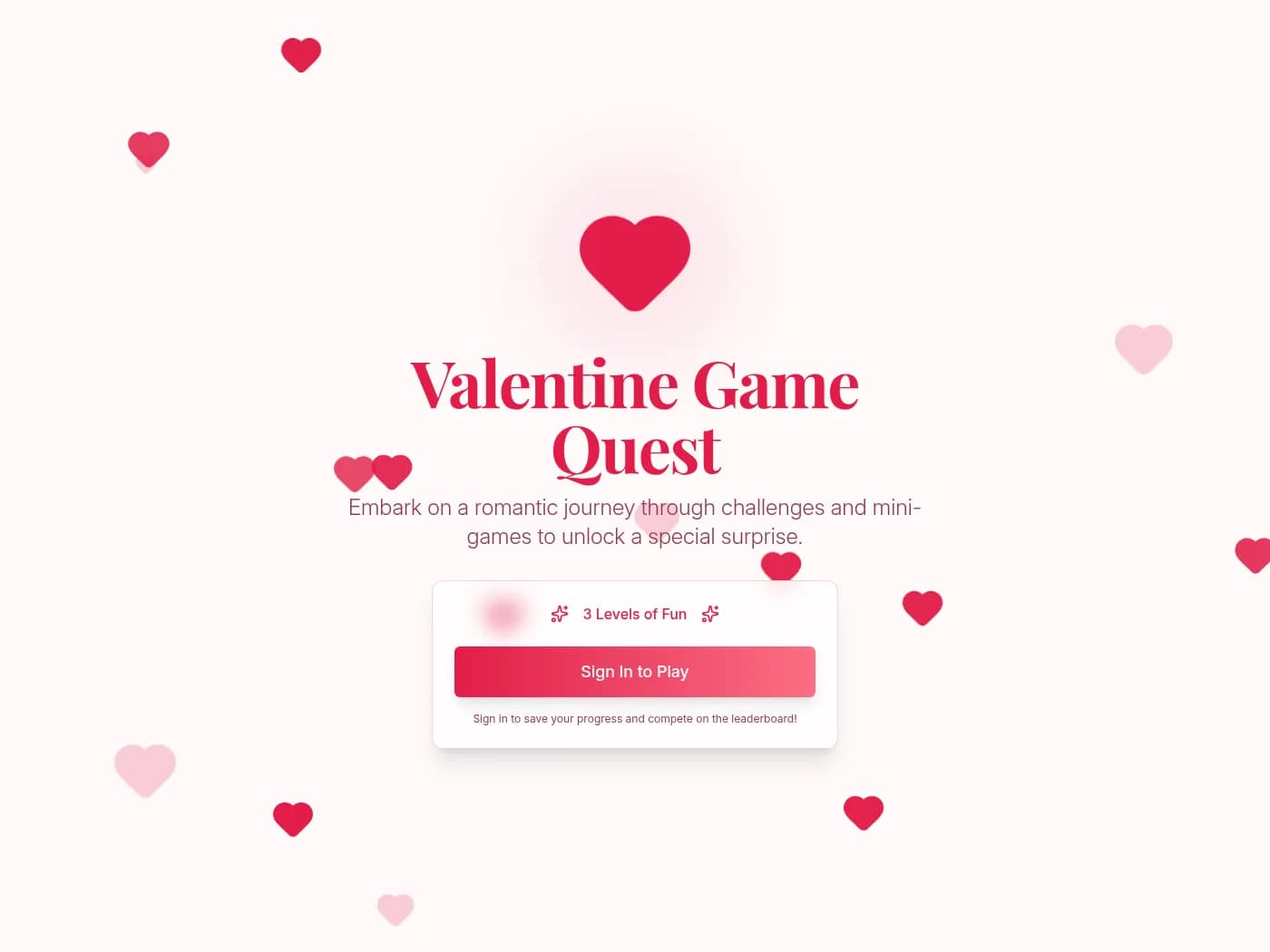 Valentine Game Quest