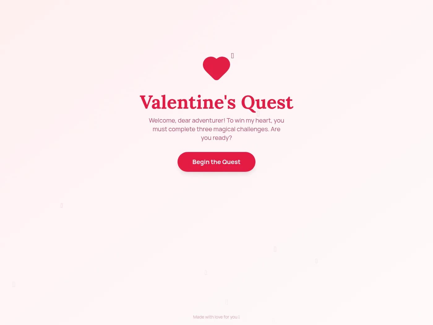 Valentine Game Quest