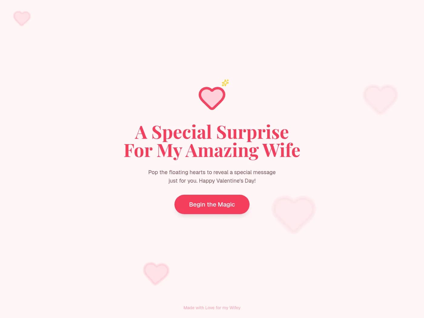 Valentine's Message Game