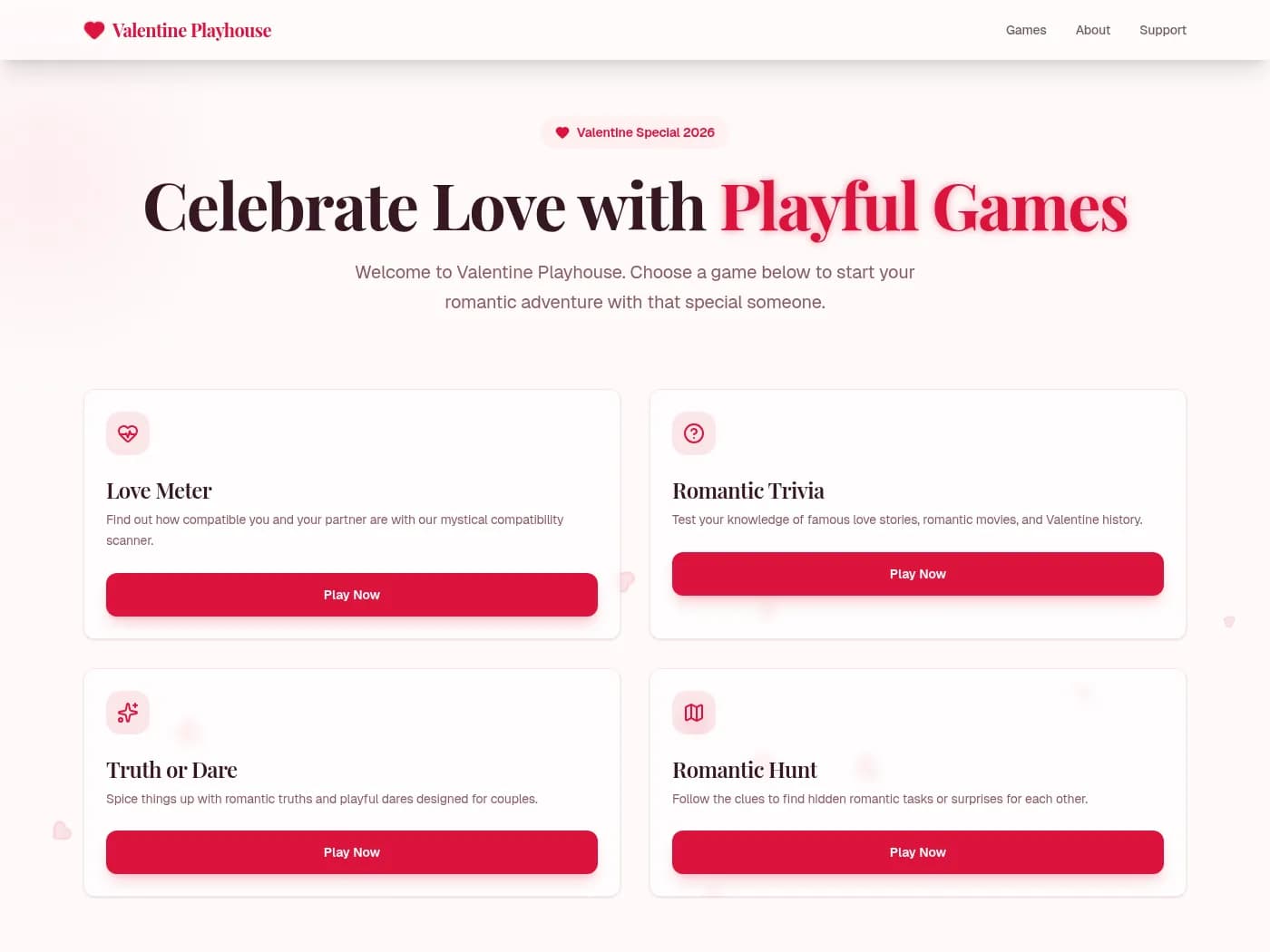Valentine's game