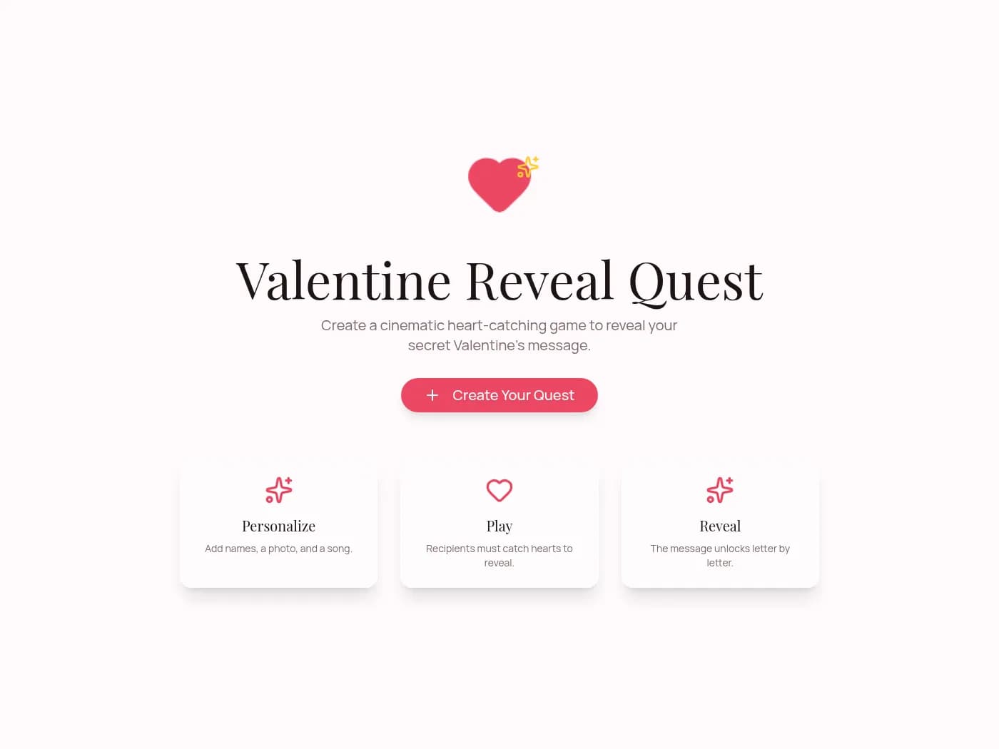 Valentine Reveal Quest