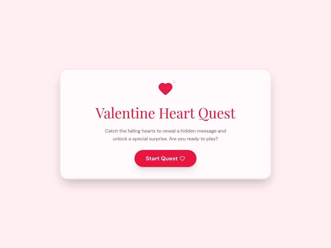 Valentine Heart Quest