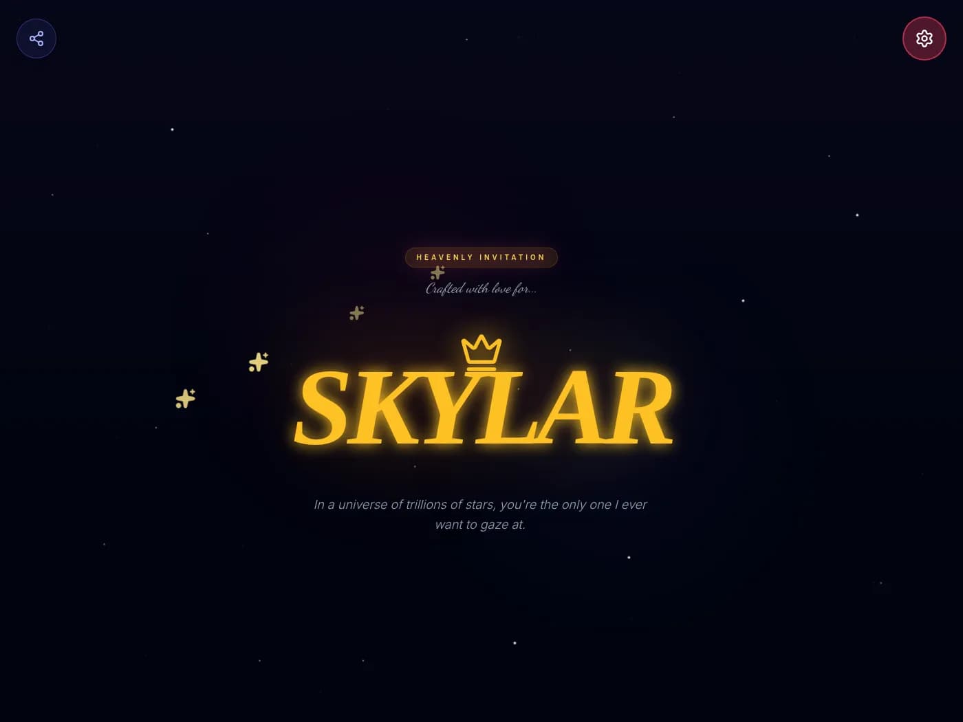 Skylar Valentine Invite