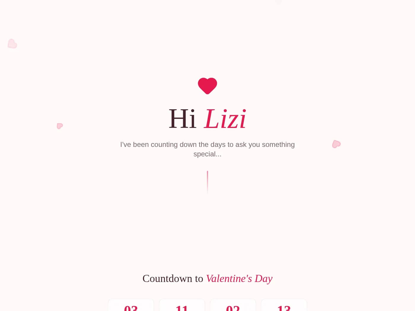 Lizi's Valentine Invite
