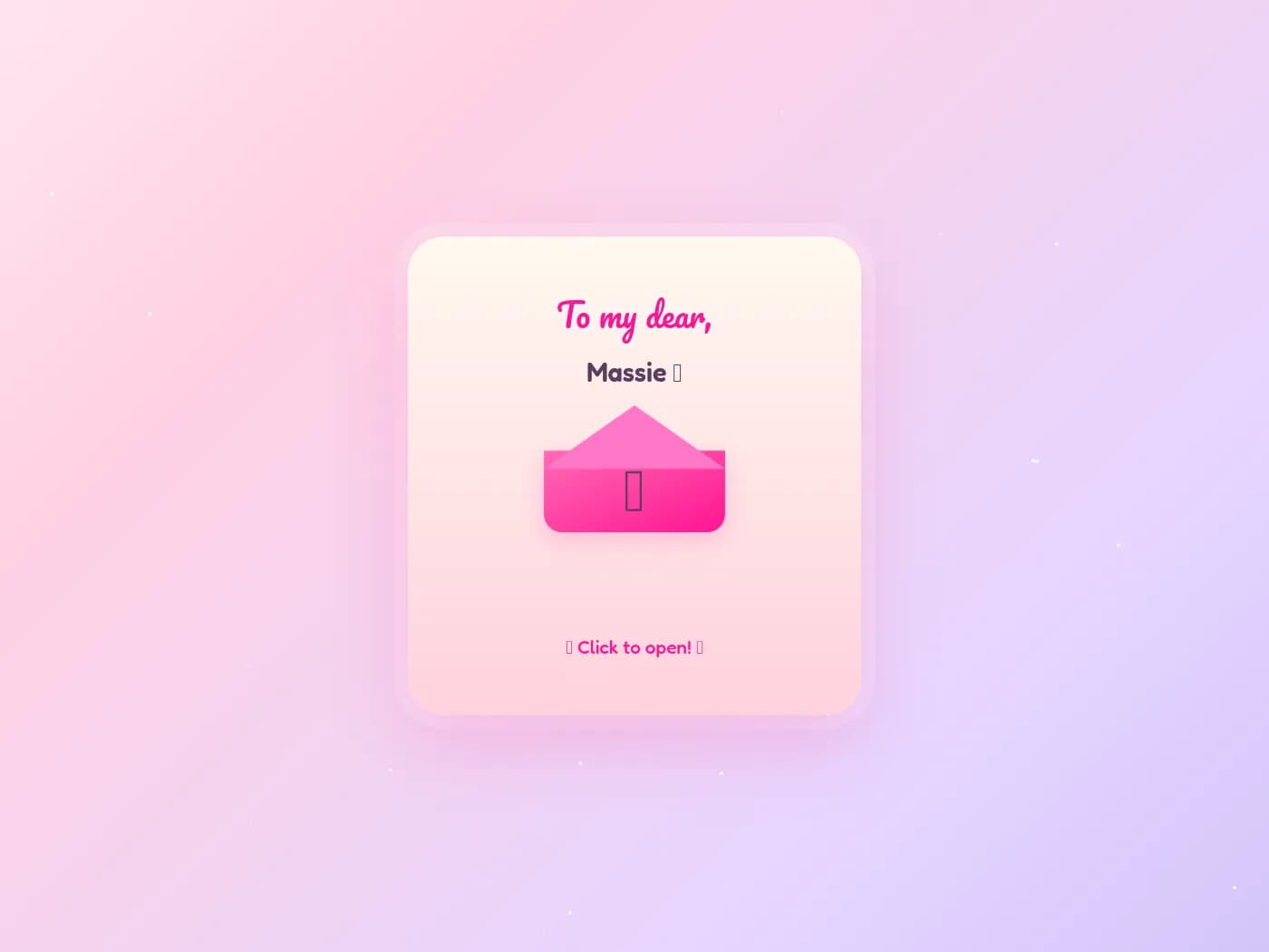 Valentine Letter App