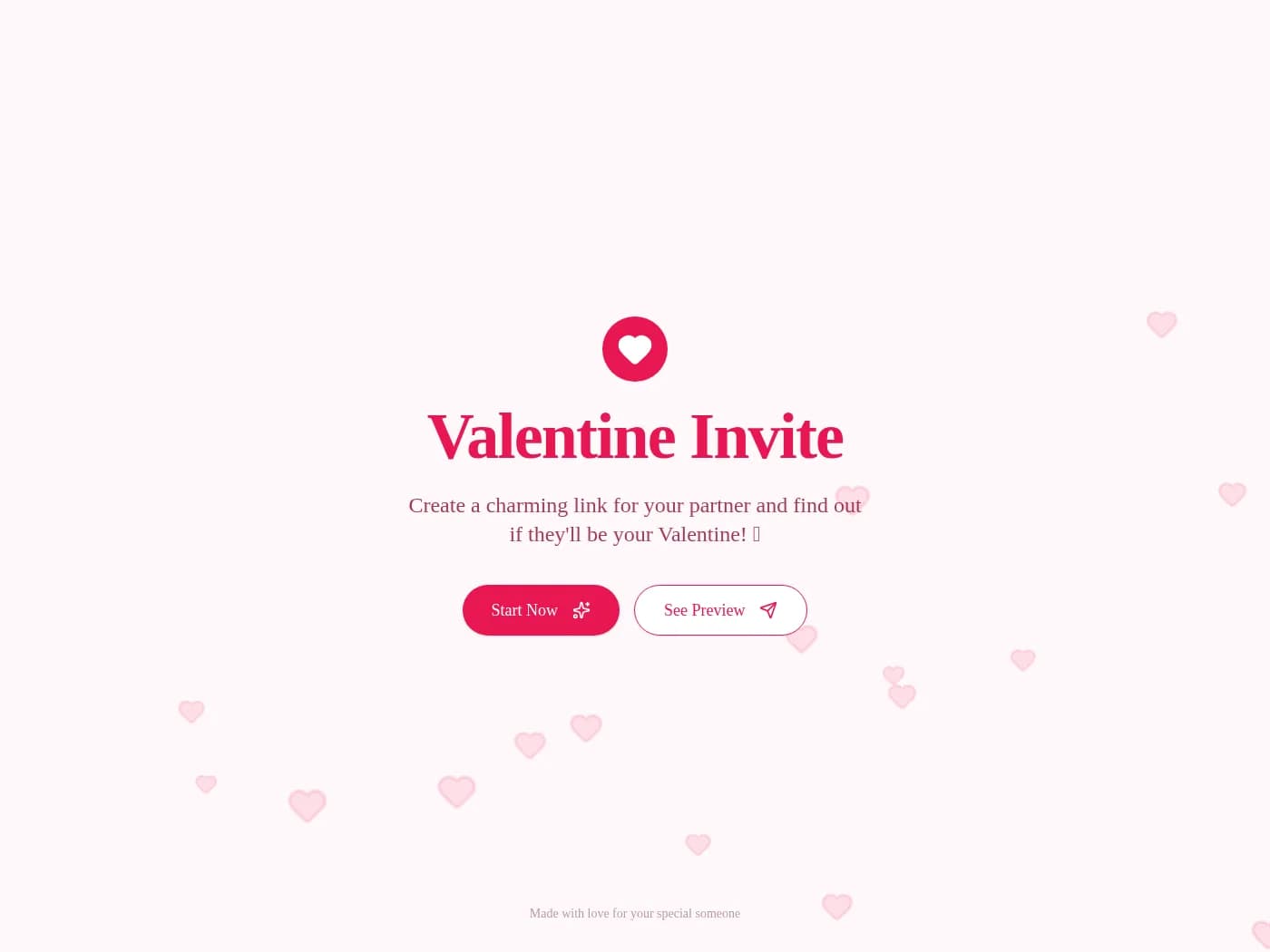 Valentine Invite Link