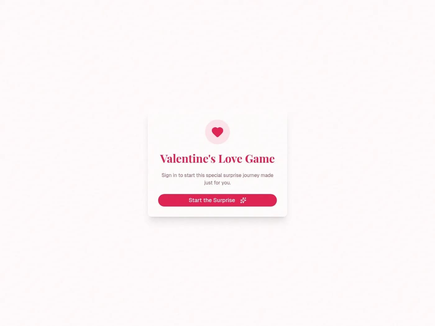 Valentine's Love Game
