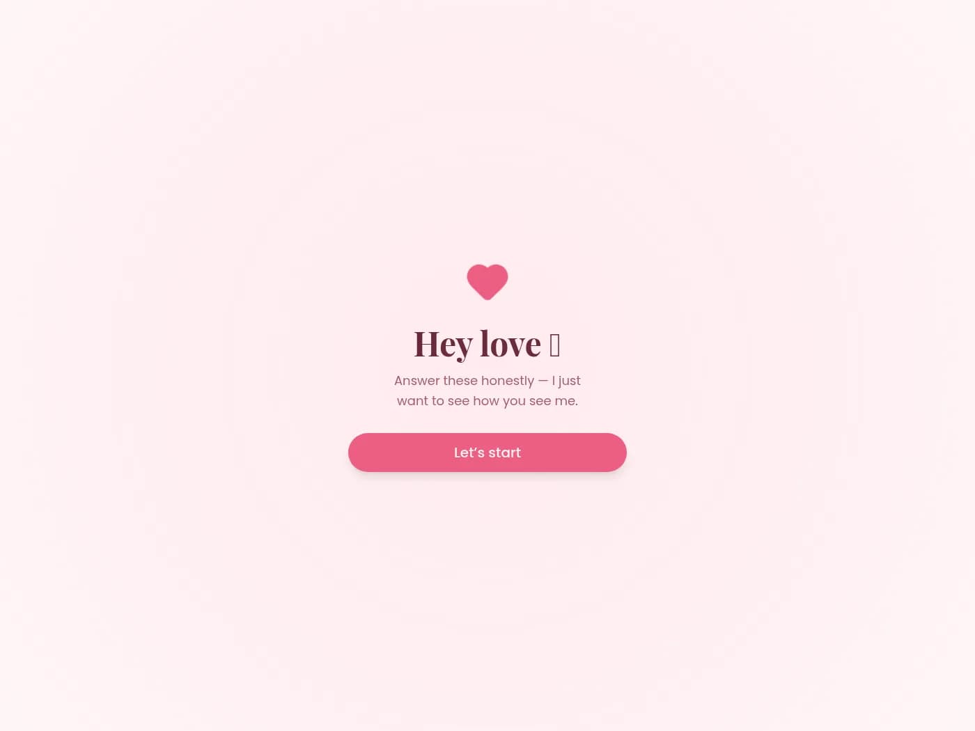 Valentine Love Quiz