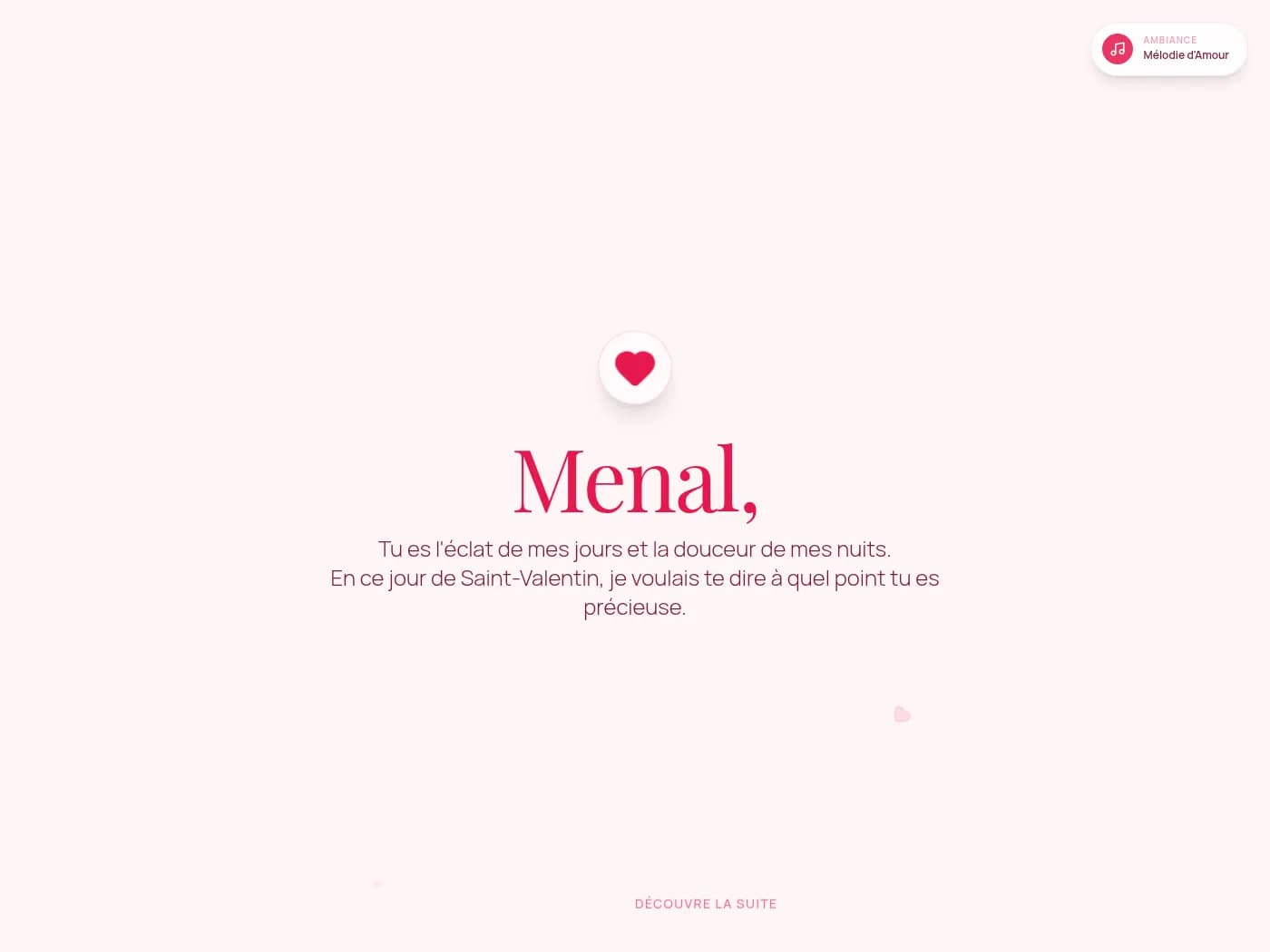 Valentine Love Page