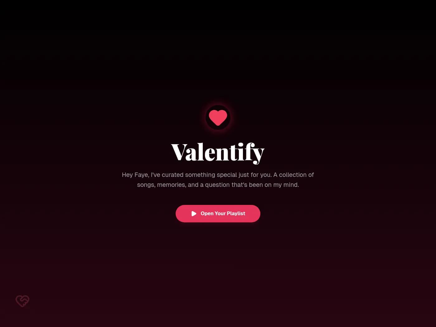 Faye's Valentine Playlist
