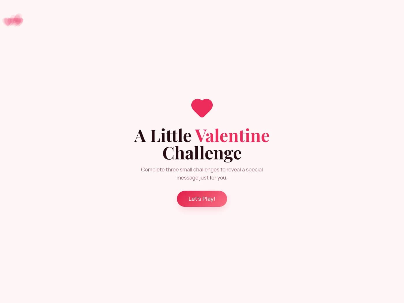 Valentine Puzzle Game