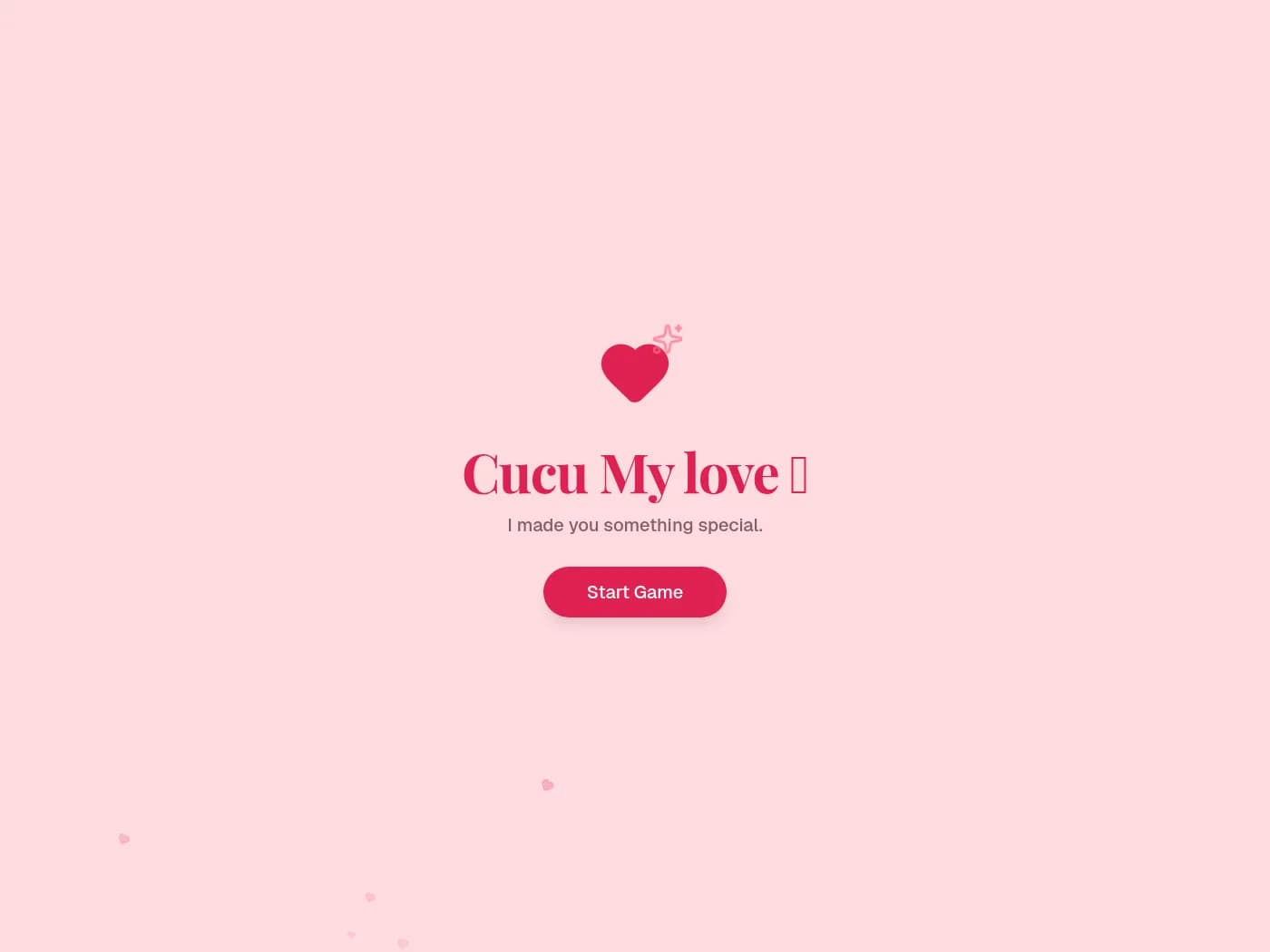 Valentine Quiz Mini-Game
