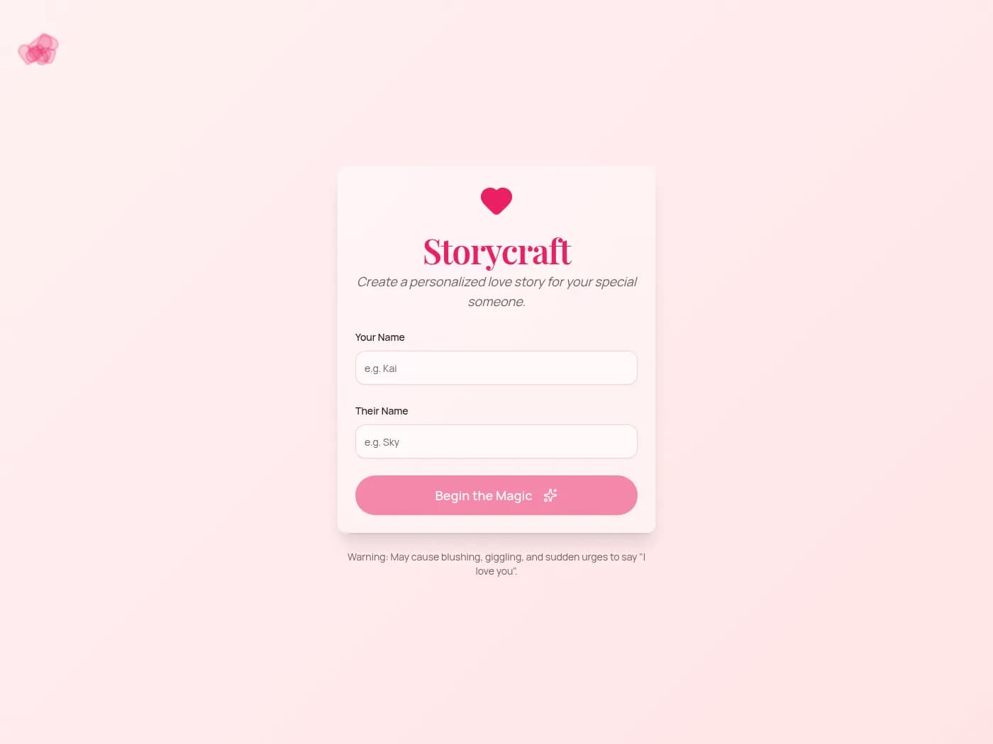 Valentine's Storycraft