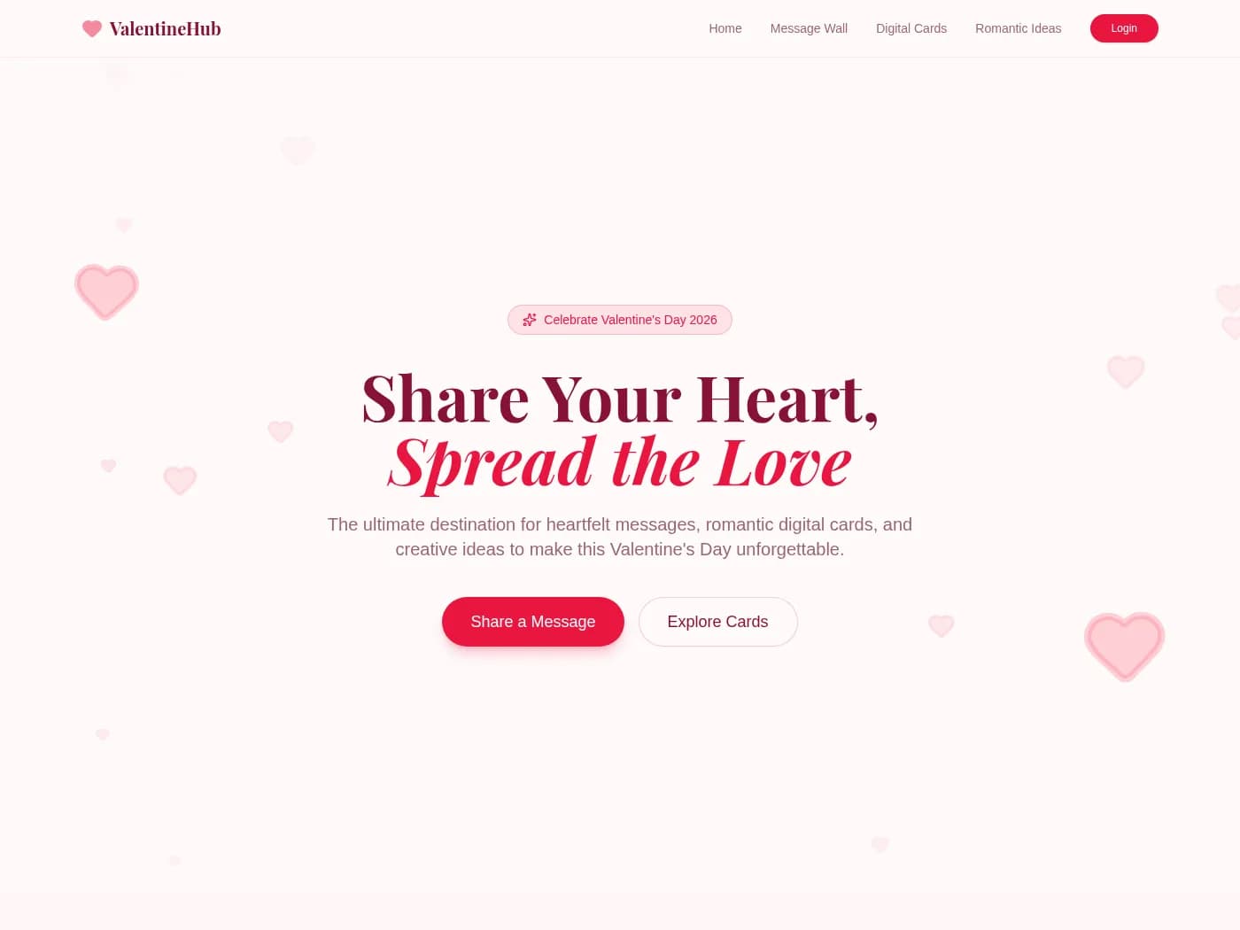 Valentine Wishes Hub