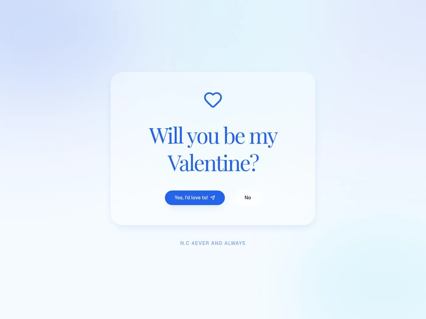 Valentine's Yes Link