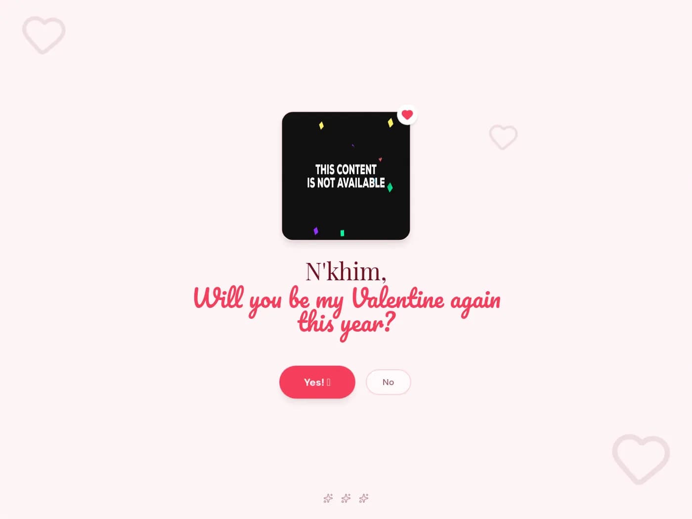 Valentine Pink Proposal