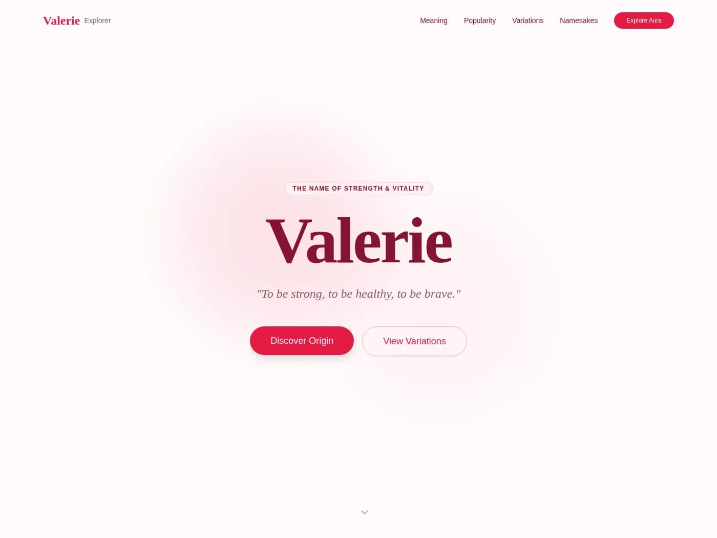 Valerie Name Explorer