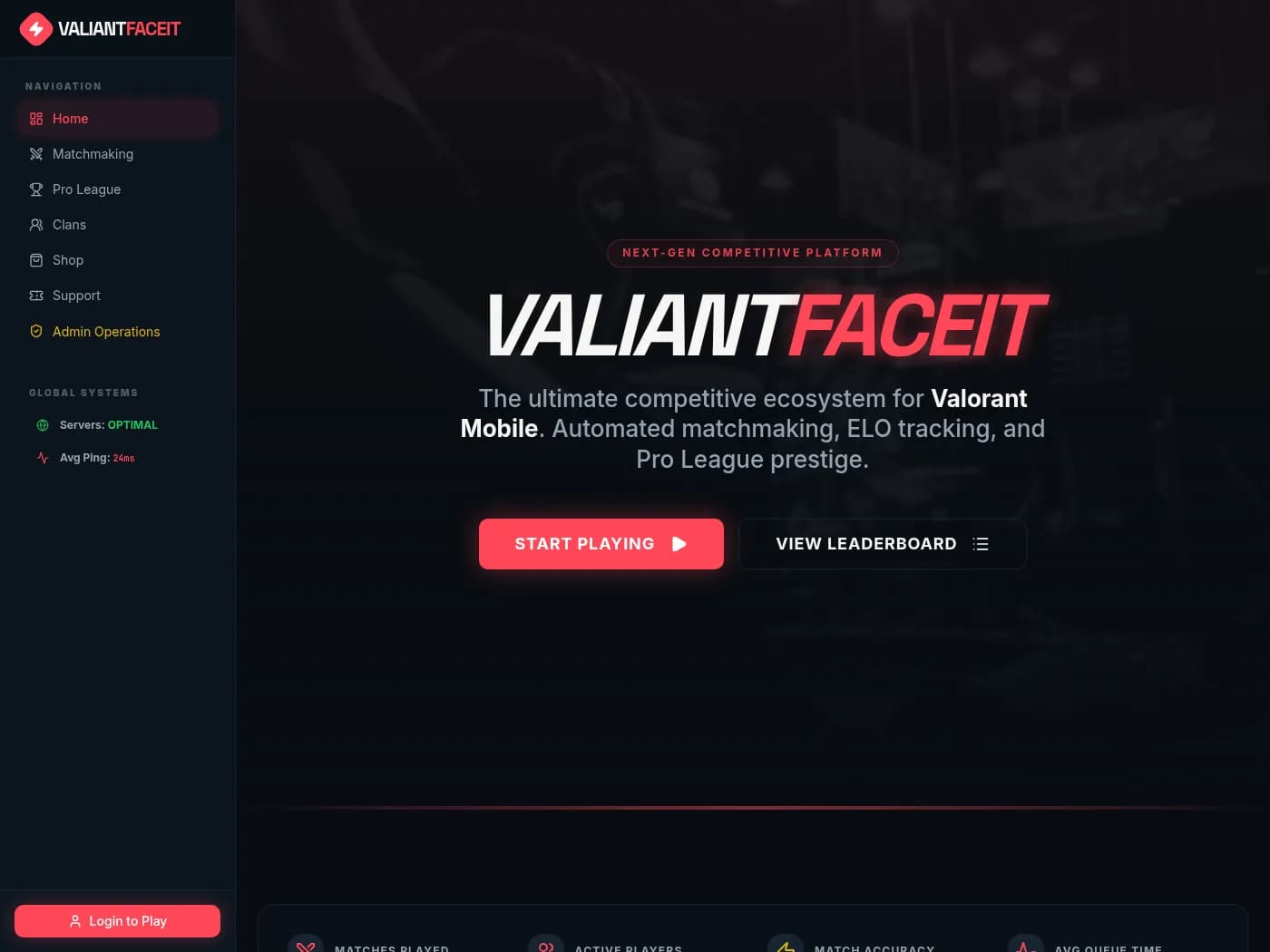 ValiantFaceit Esports Platform
