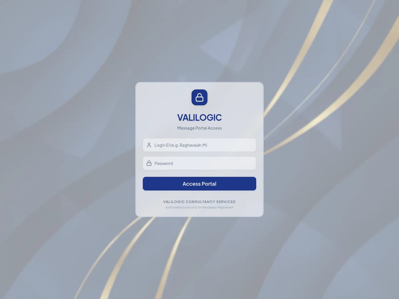 Valilogic Message Portal