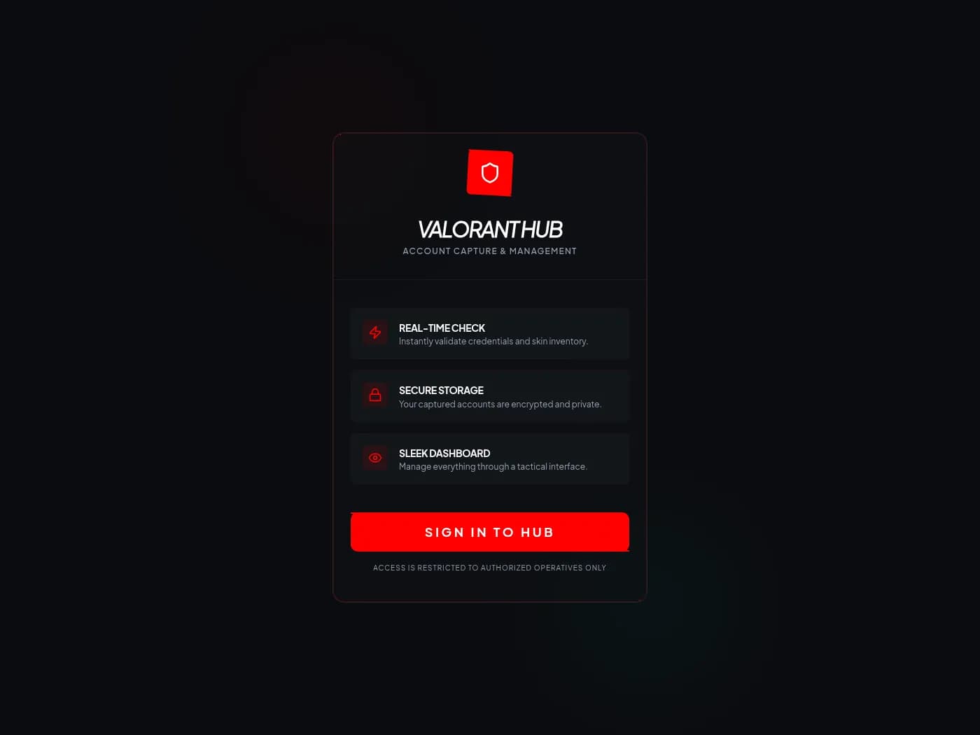 Valorant Account Capture Hub