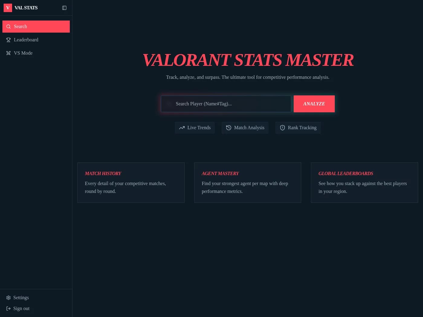 Valorant Stats Master
