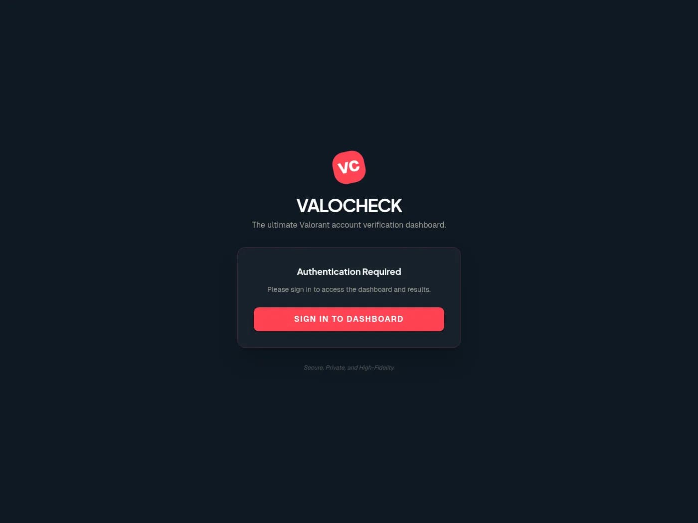 Valorant Checker Dashboard