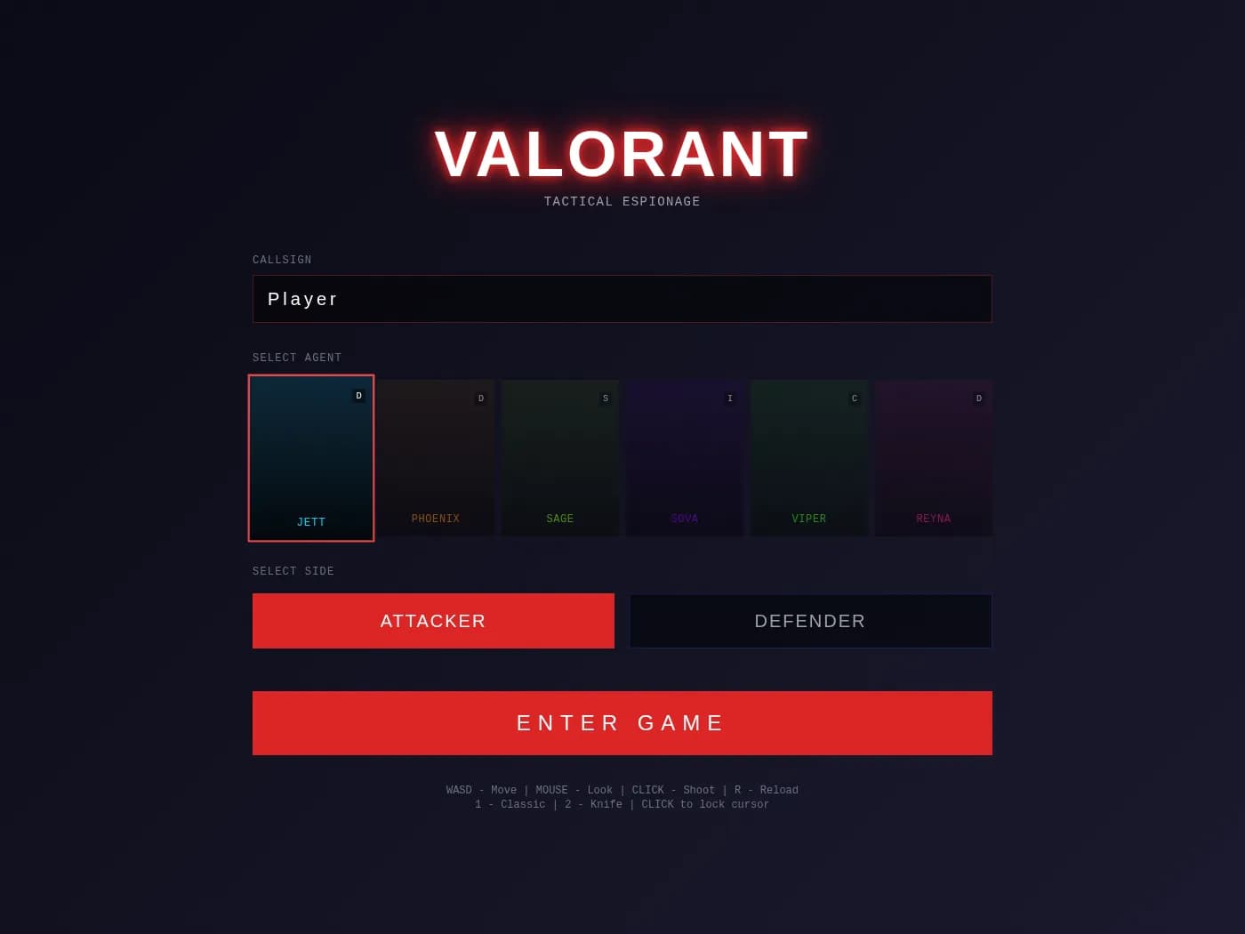 Valorant Game Clone