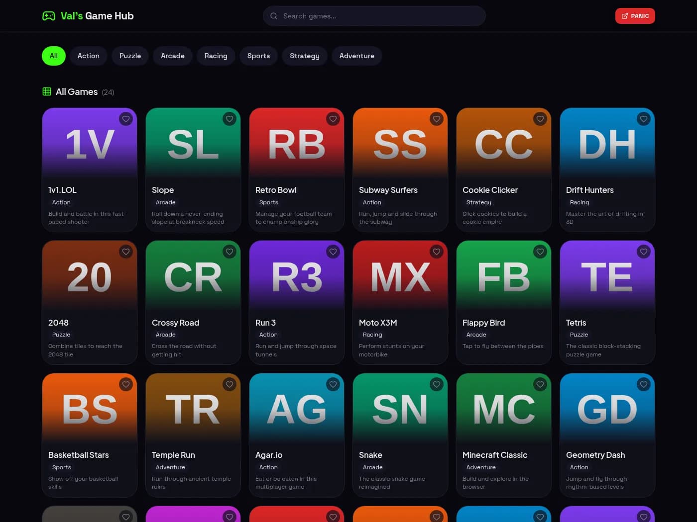 Val’s Game Hub