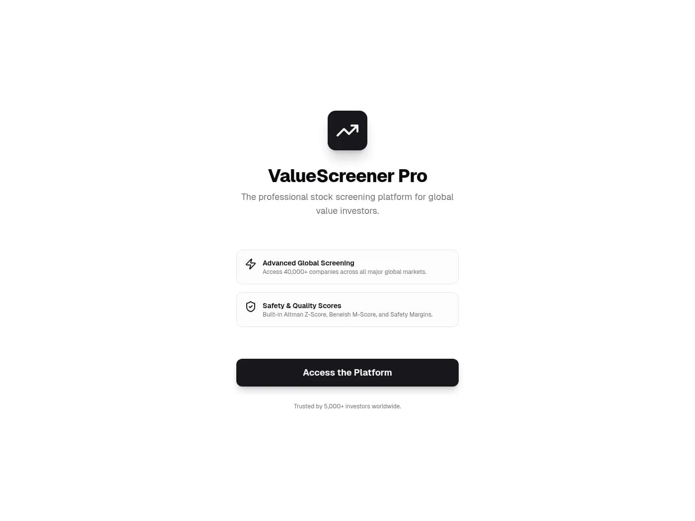 Value Screener Pro