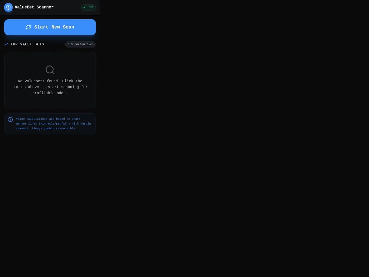ValueBet Scanner