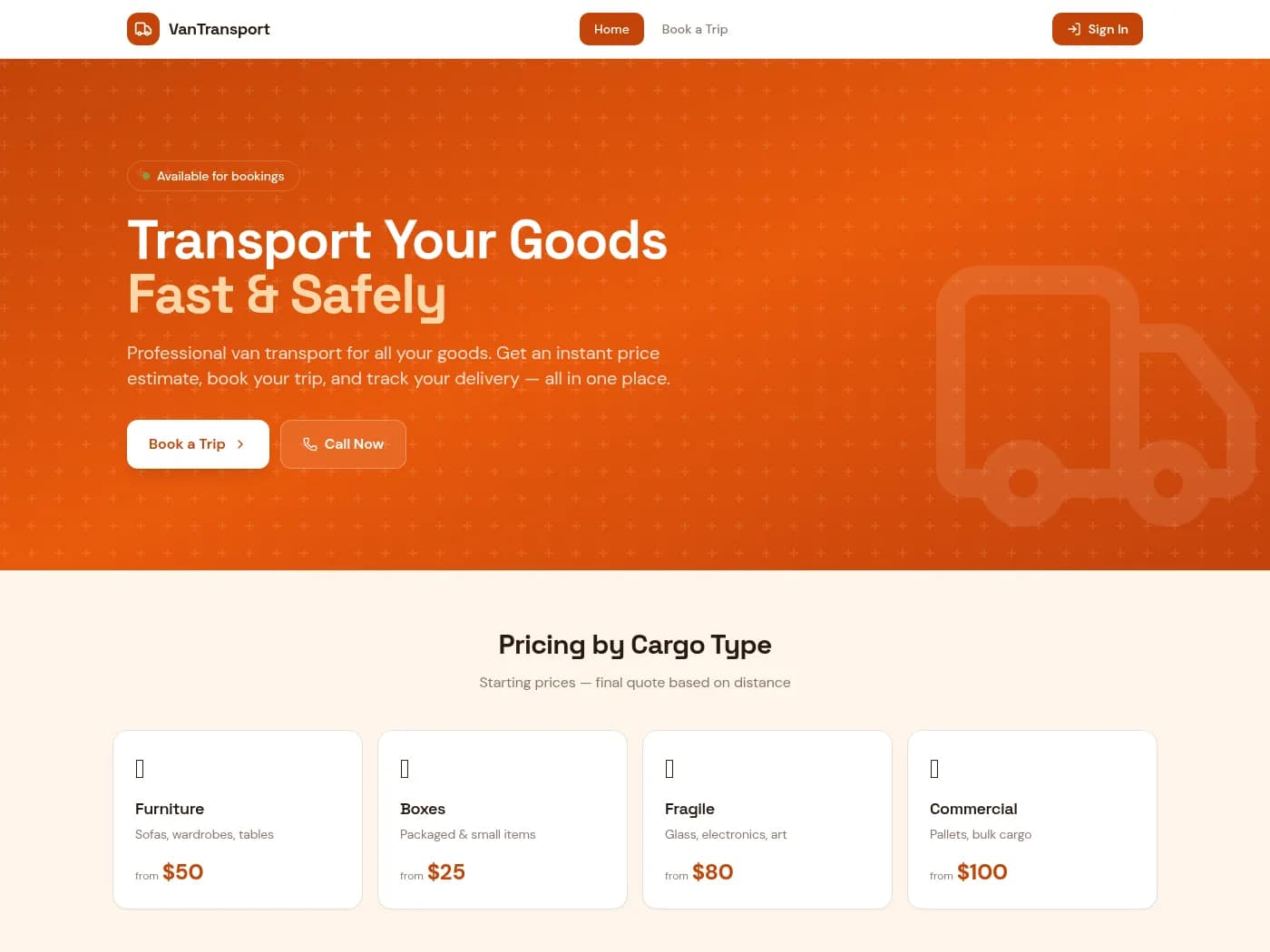 VanTransport Manager