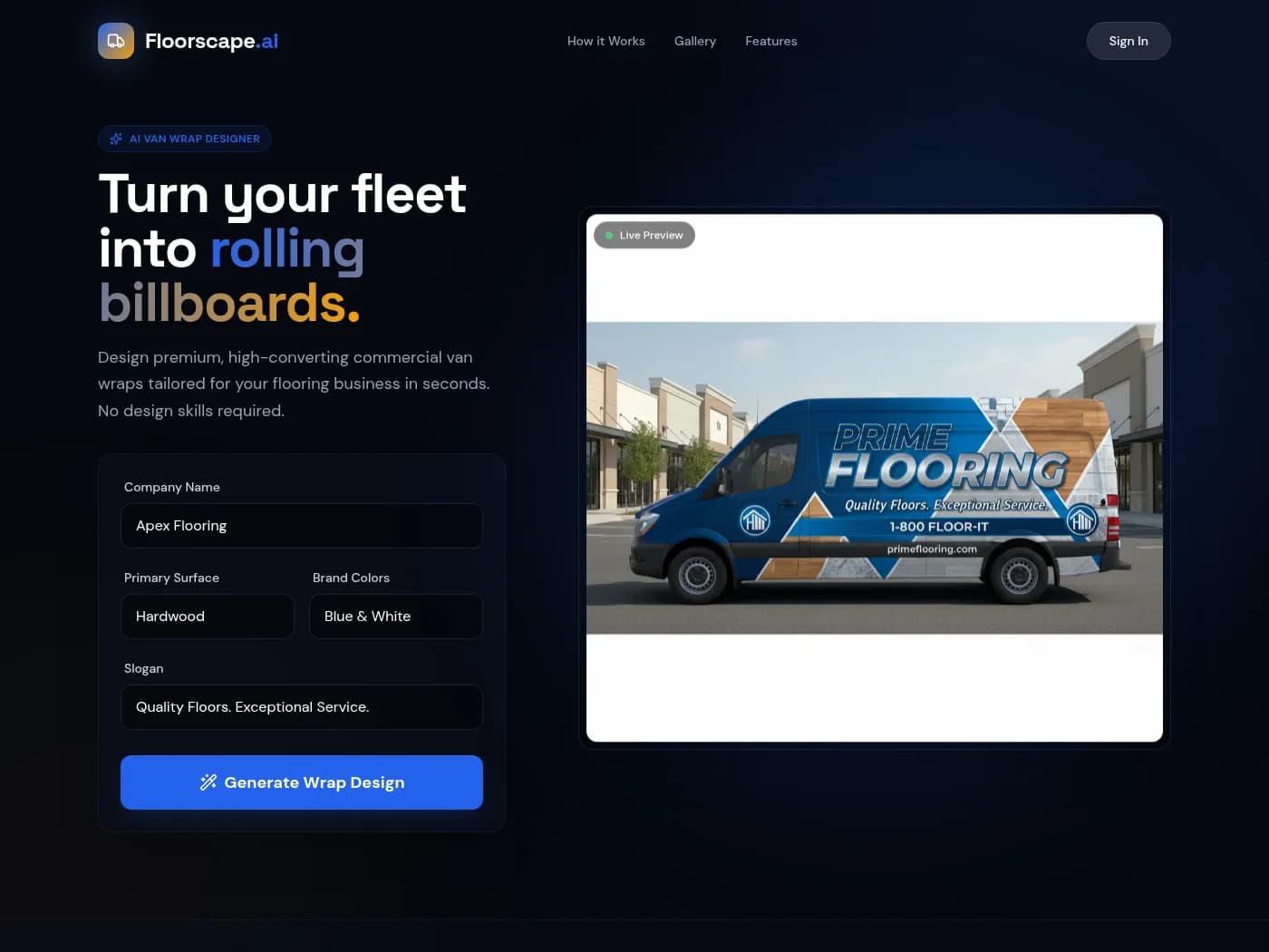 Floorscape Van Designer