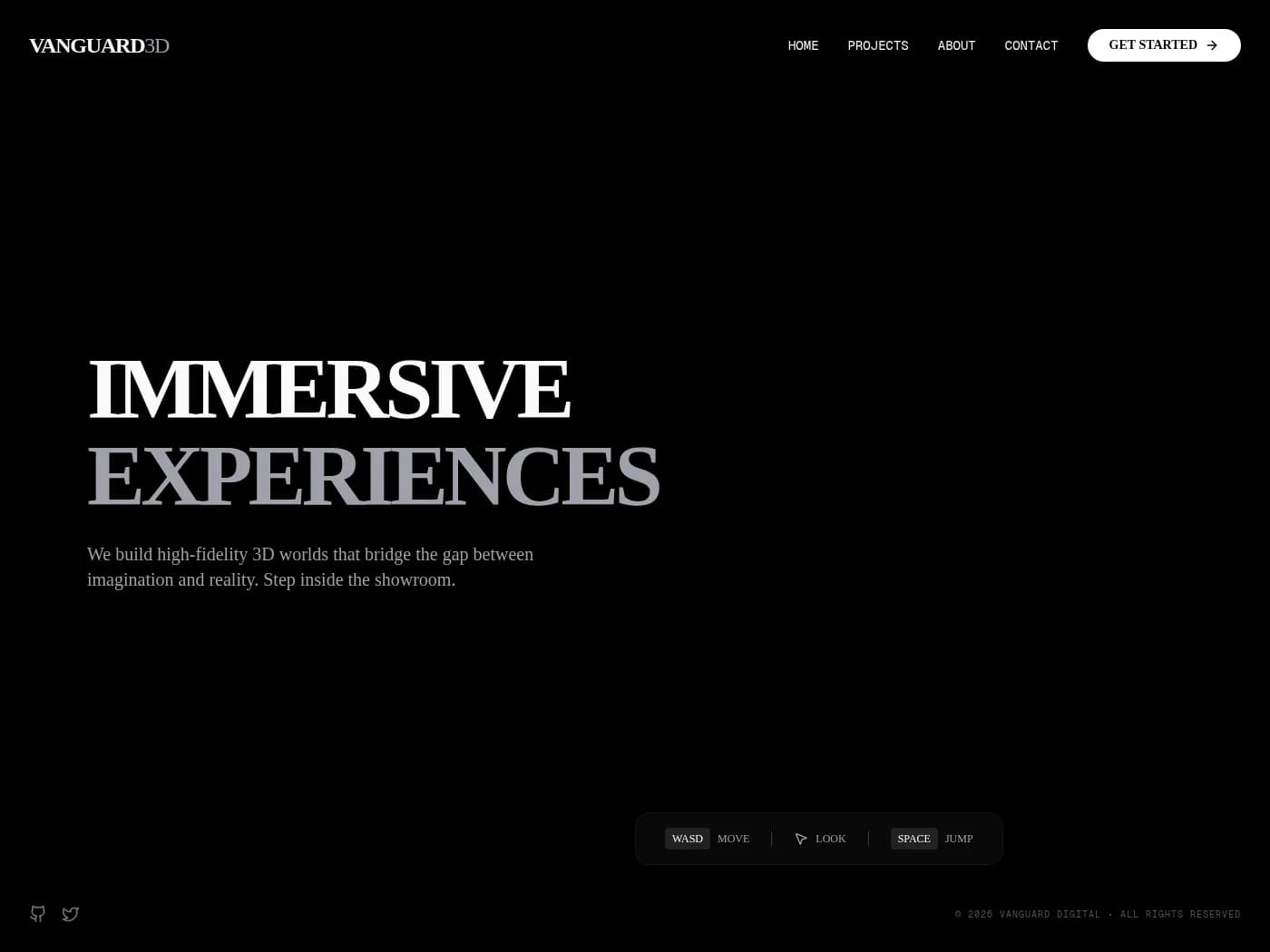 Vanguard 3D Web Clone