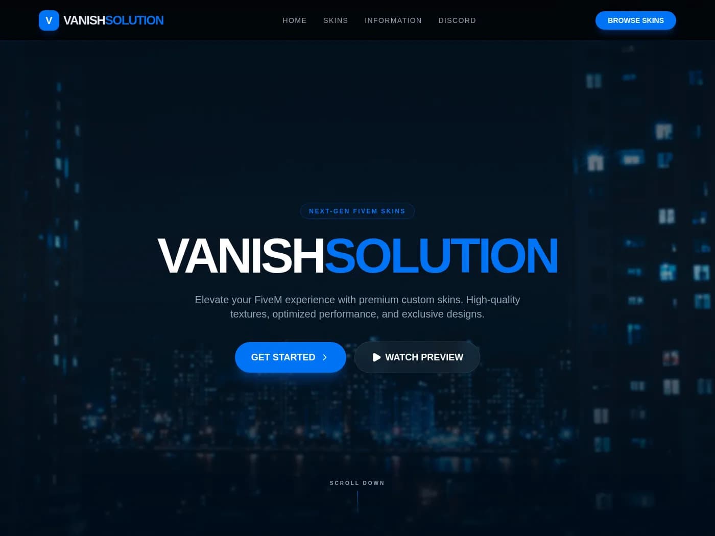 VanishSolution Skins Portal