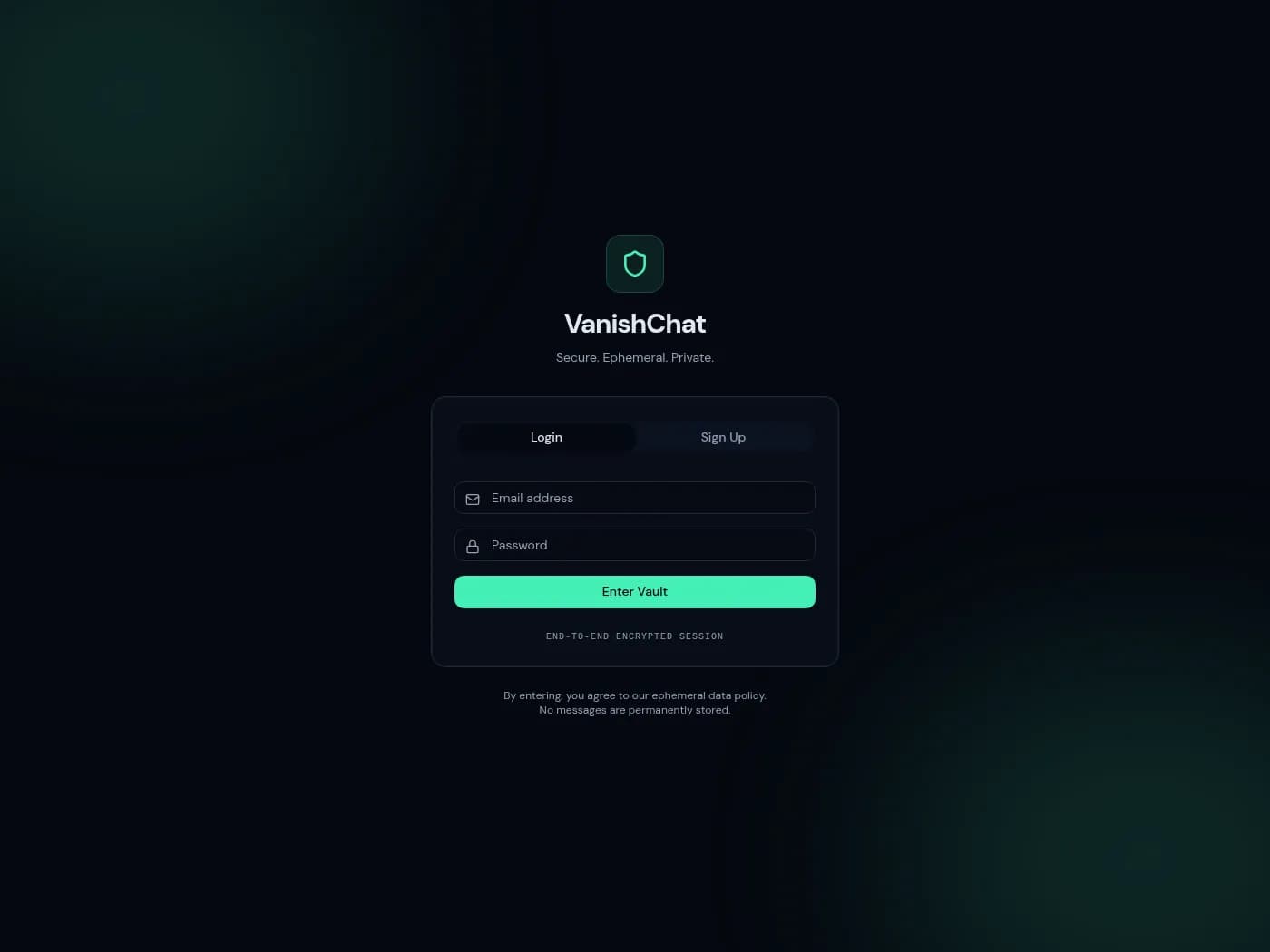 VanishChat Secure Messenger