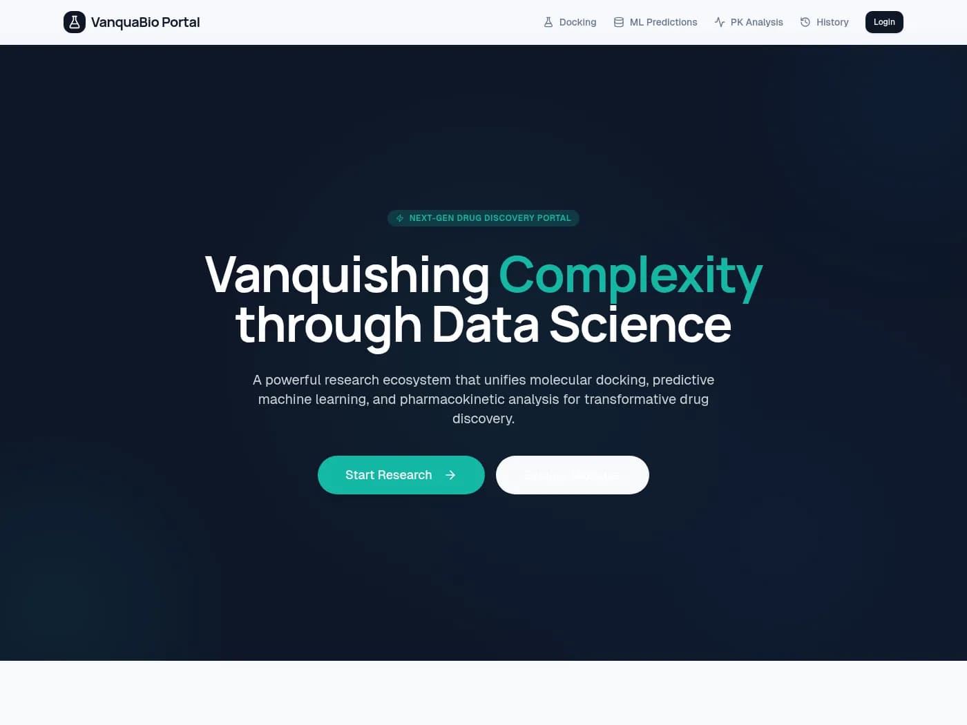 VanquaBio Research Portal