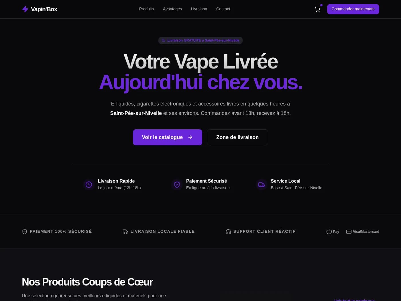 VapeLocal Homepage Pro