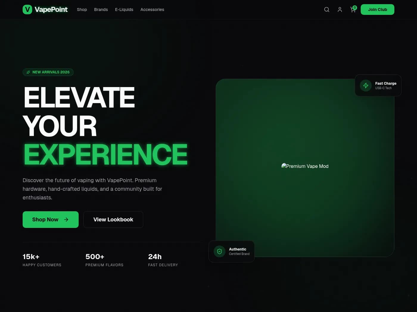 VapePoint Web Experience