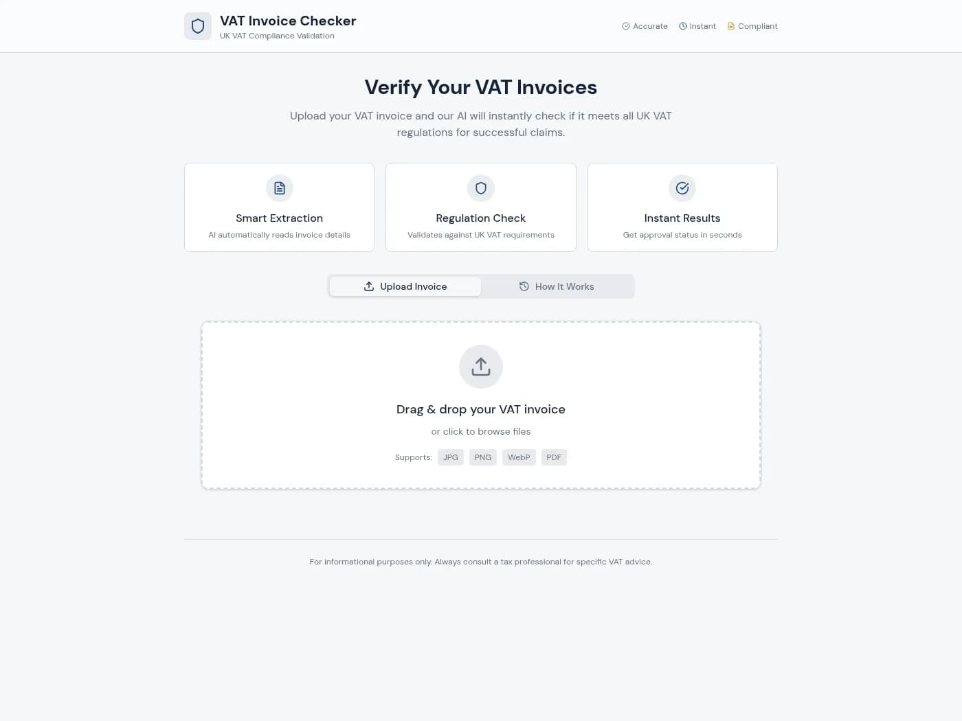VAT Invoice AI Checker