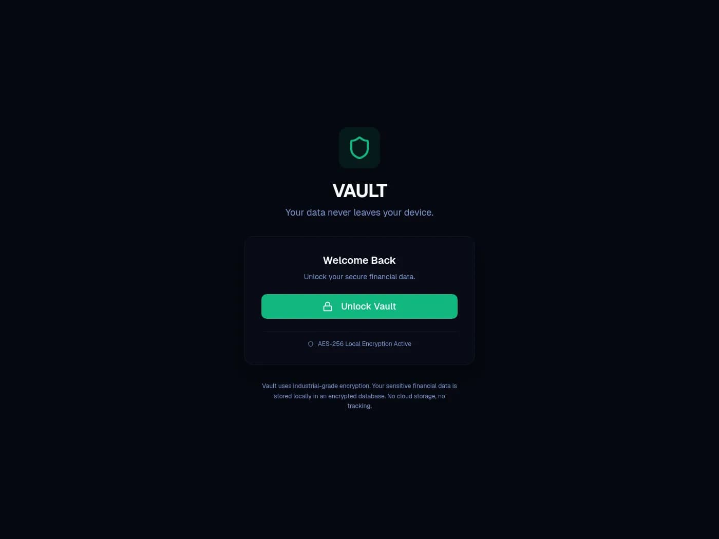 Vault Personal Finance